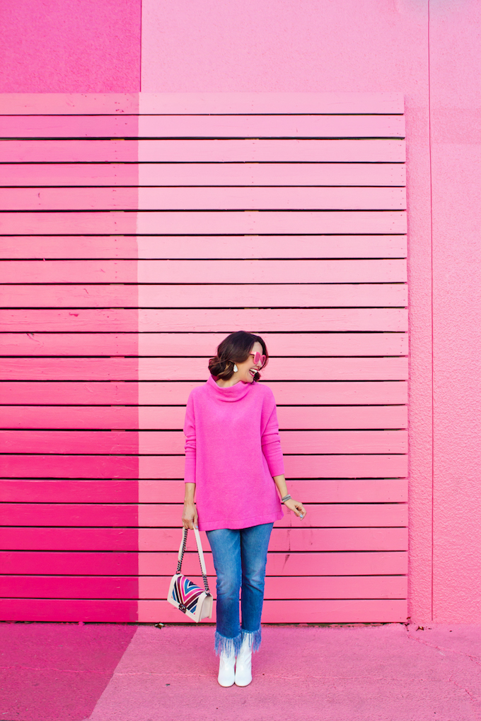Hot pink with denim - Carrie Colbert